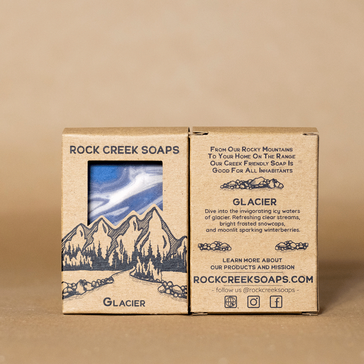 Glacier Soap | Handcrafted, All-Natural Bar Soap | Rock Creek Soaps